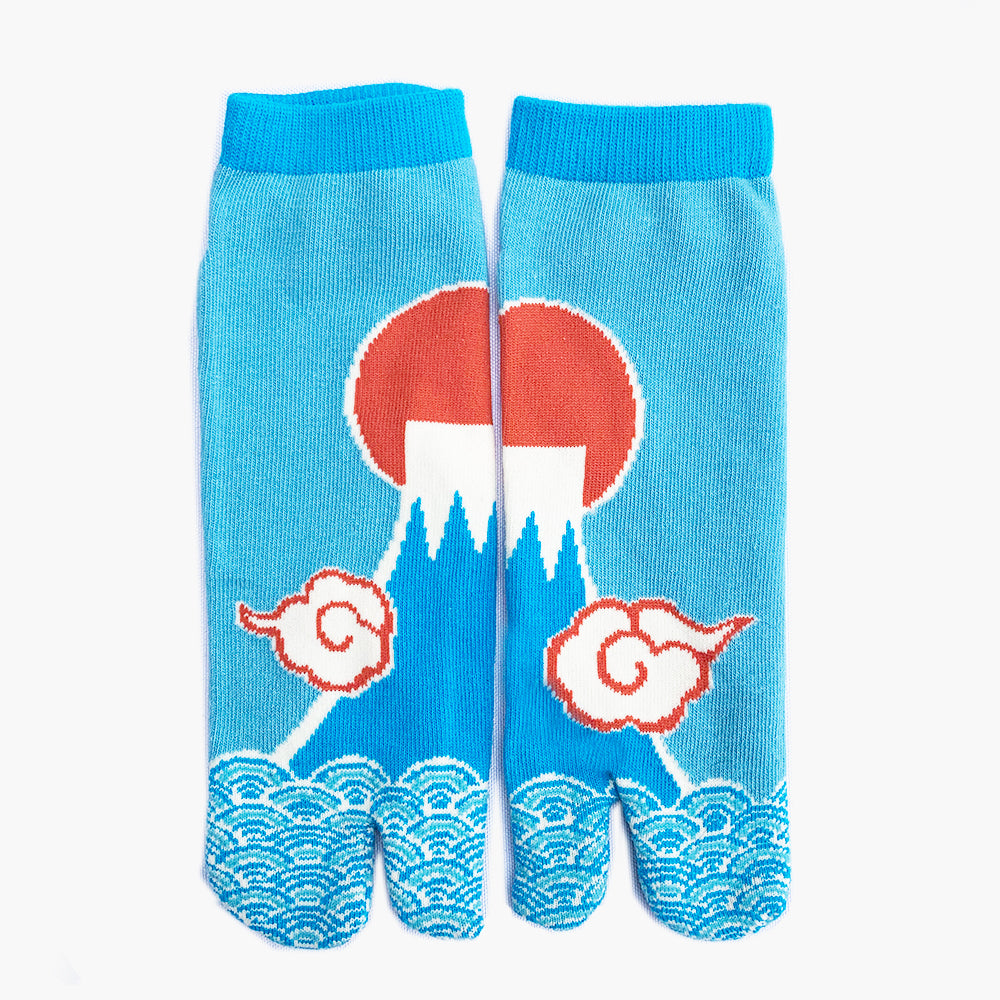 Japanese Tabi Ankle Socks|Fuji San Blue| NOVMTL