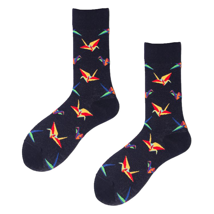 Crew Socks - Funky Socks - Origami | NOVMTL